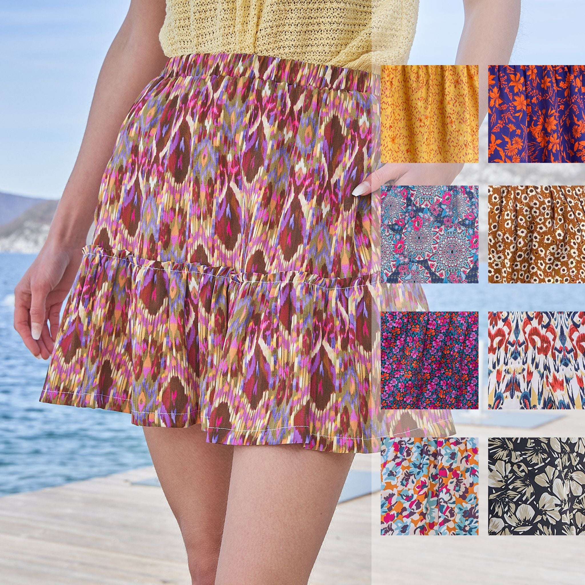 Jupe bohème courte - Personnalisée – Belle De Jupe